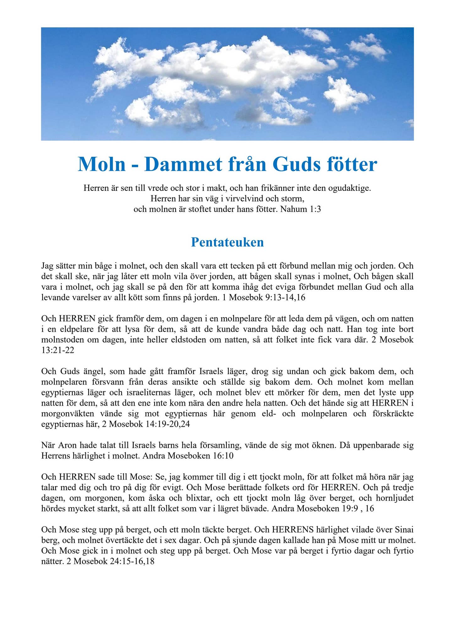 Swedish Nephology - The Clouds Are the Dust of God's Feet by Filipino ...
