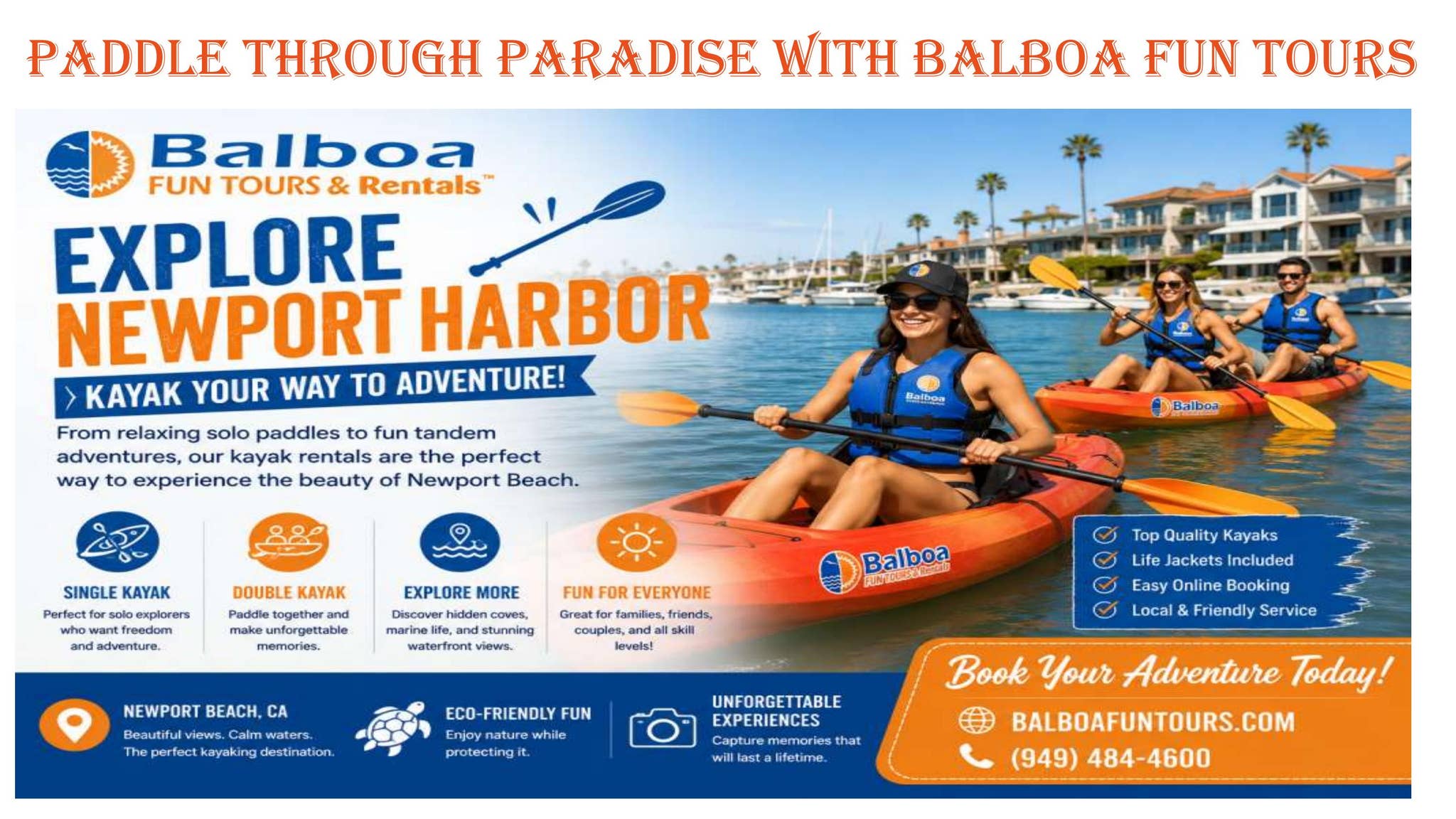 Paddle Through Paradise with Balboa Fun Tours by Balboa Fun Tours - Issuu