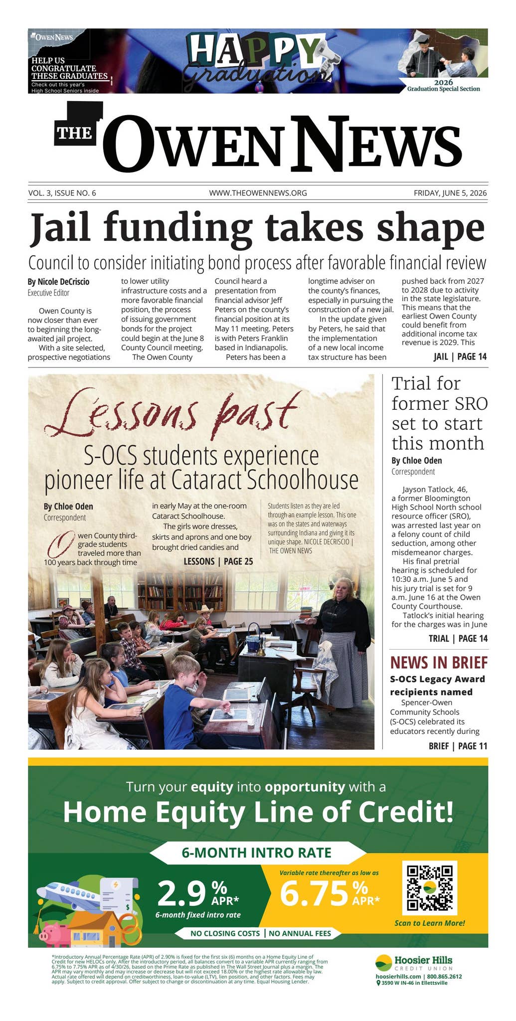 The Owen News -- June 5, 2026 (Vol. 3, Issue 6) by The Owen News - Issuu
