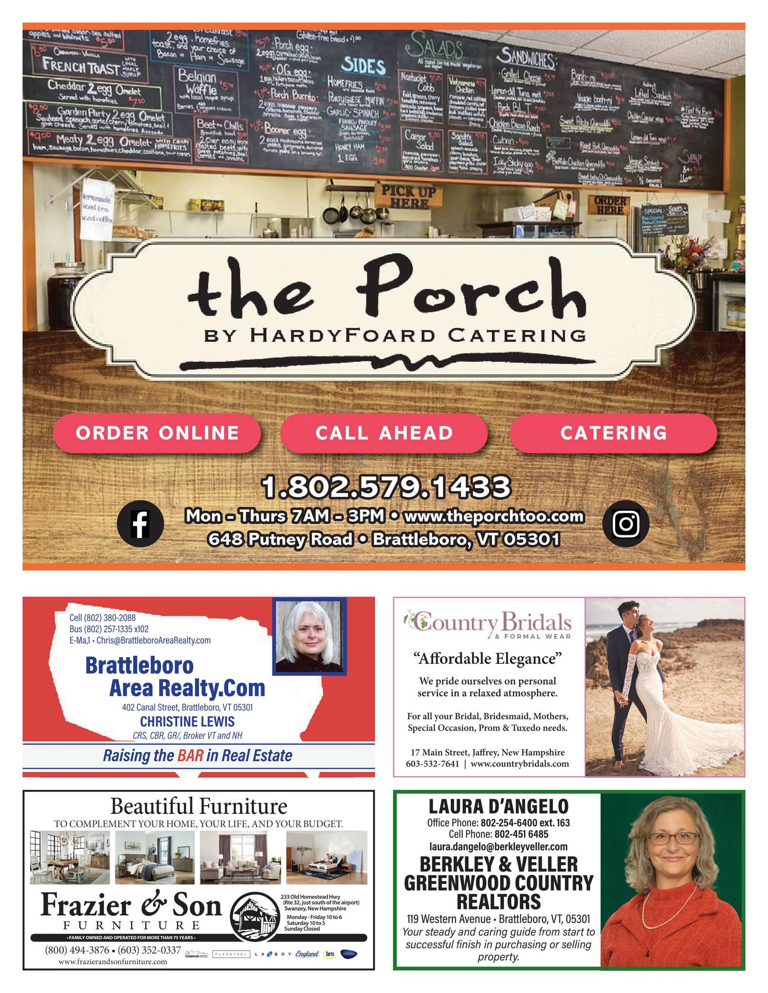 The Porch Menu 2026 by Berkshire Eagle Media - Issuu