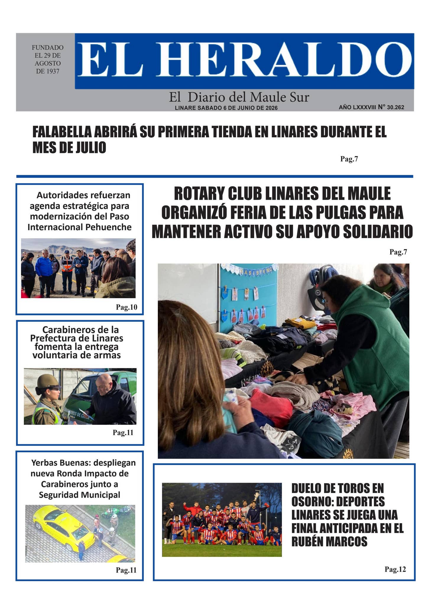 Sabado 06 de junio 2026 by diario heraldo de linares - Issuu