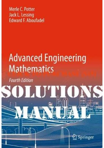 Instructors Solution Manual Advanced Engineering Mathematics 4th ...