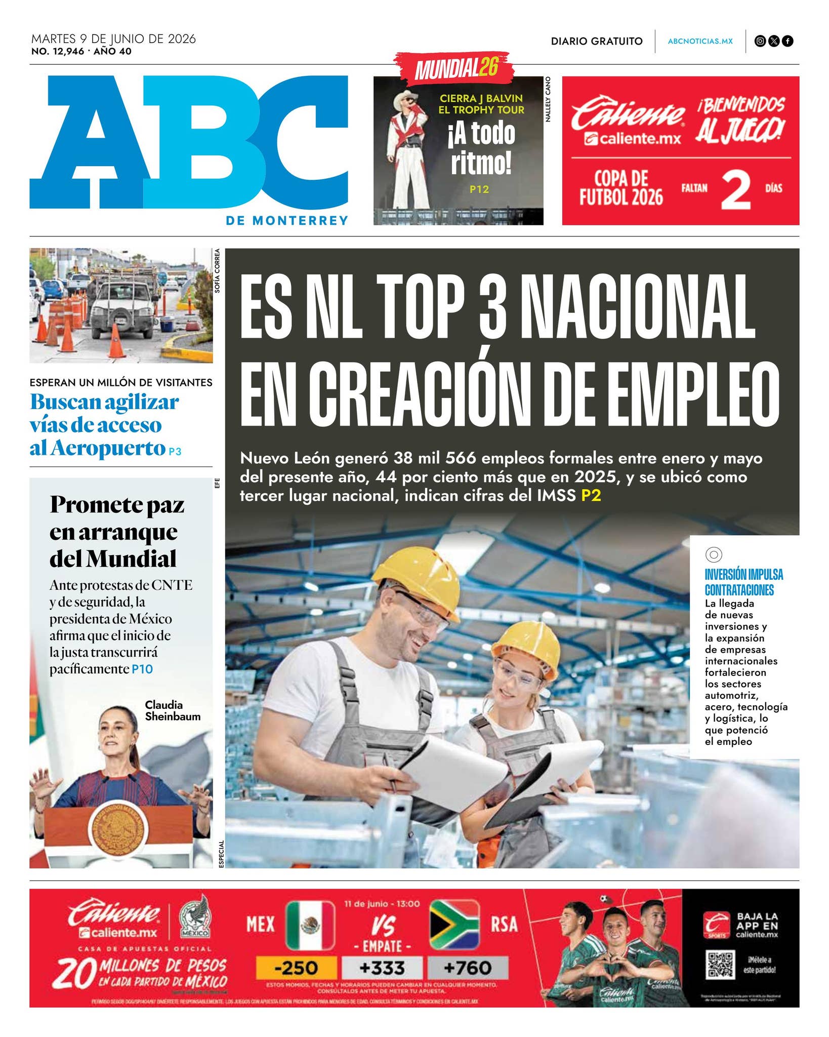 ABC MARTES 9 DE JUNIO DE 2026 by abcnoticiasmx - Issuu