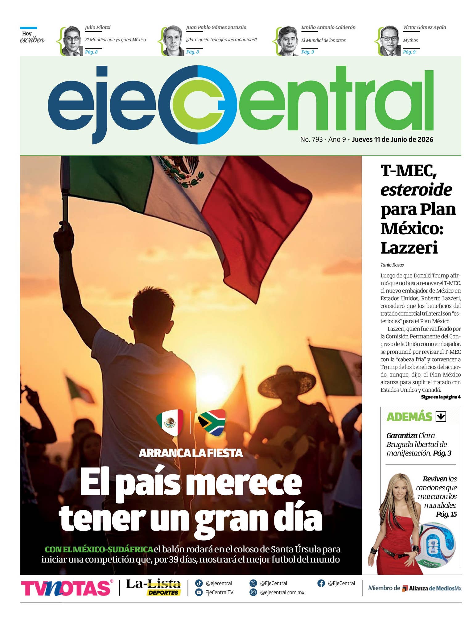 EjeCentral Diario | 11 de junio de 2026 by EjeCentral - Issuu