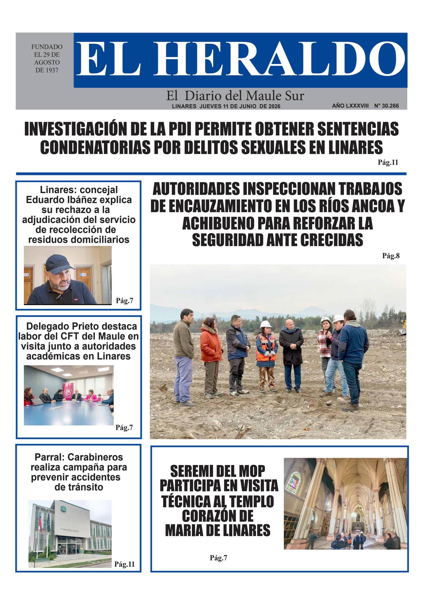 Jueves 11 de junio 2026 by diario heraldo de linares - Issuu