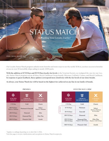 VS Program Launch - Status Match Flyer Trade by Silversea Cruises - Issuu