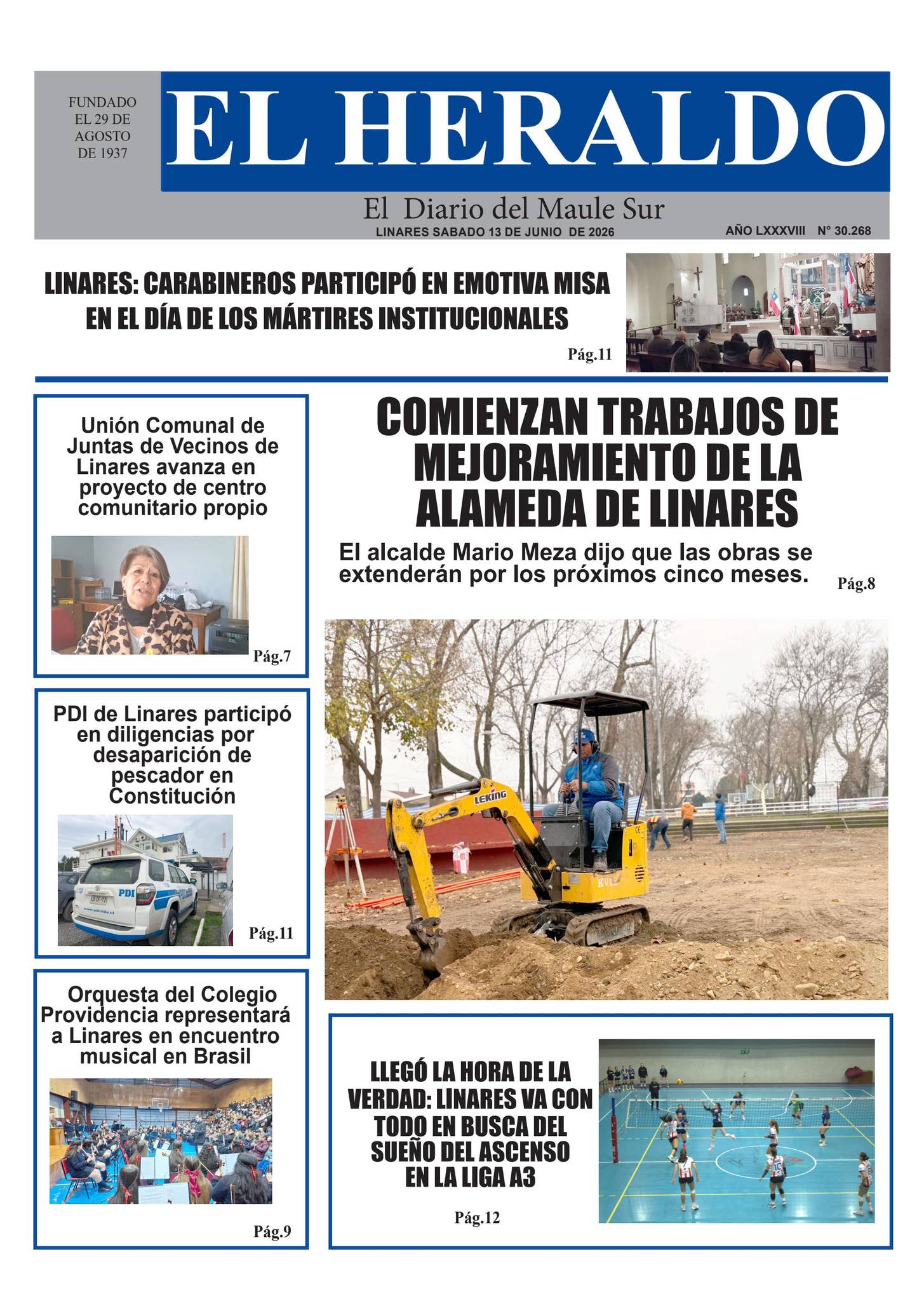 Sabado 13 de junio 2026 by diario heraldo de linares - Issuu