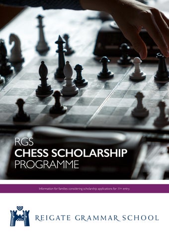 Chess Scholarship Programme by RGS - Issuu