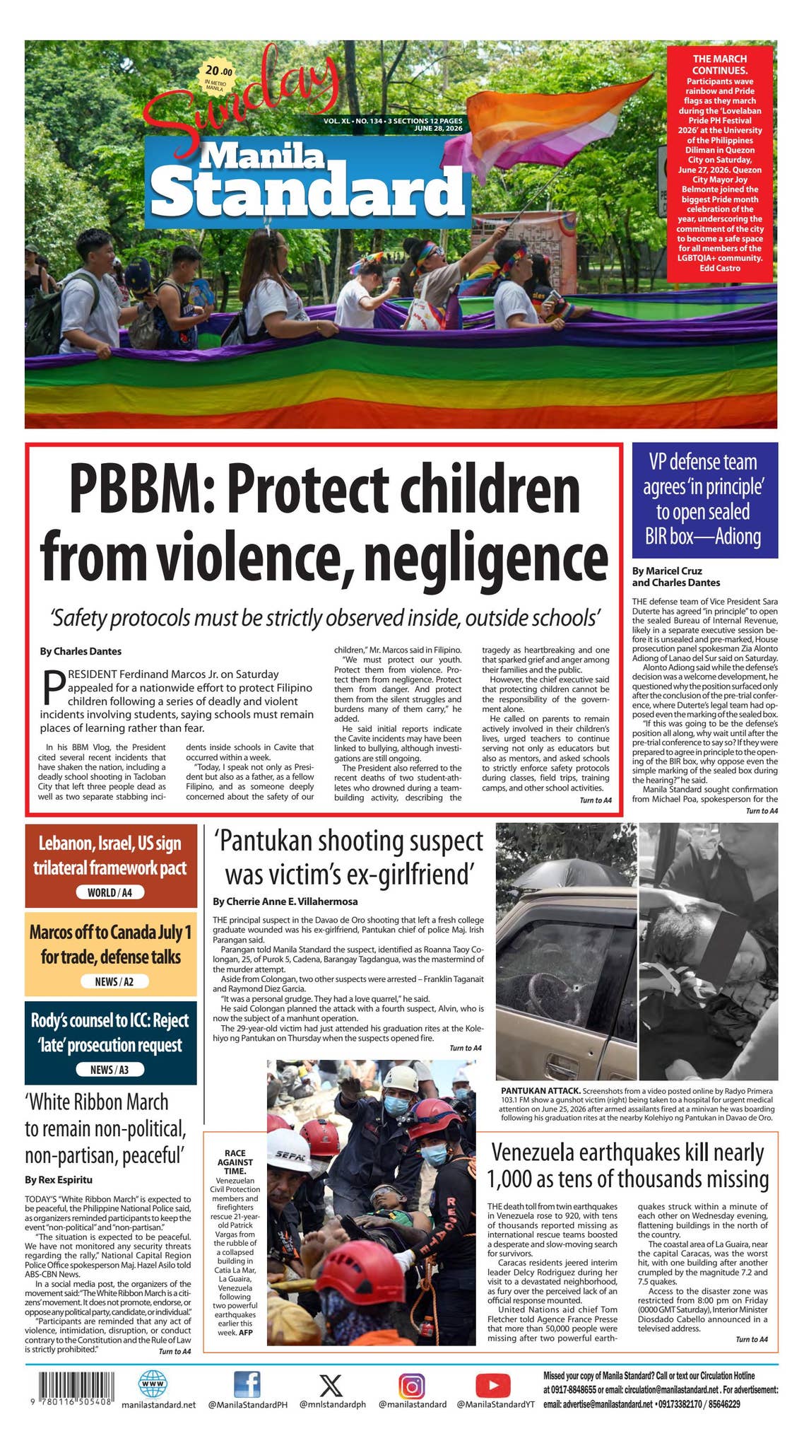 Manila Standard - 2026 June 28 - Sunday by Manila Standard - Issuu
