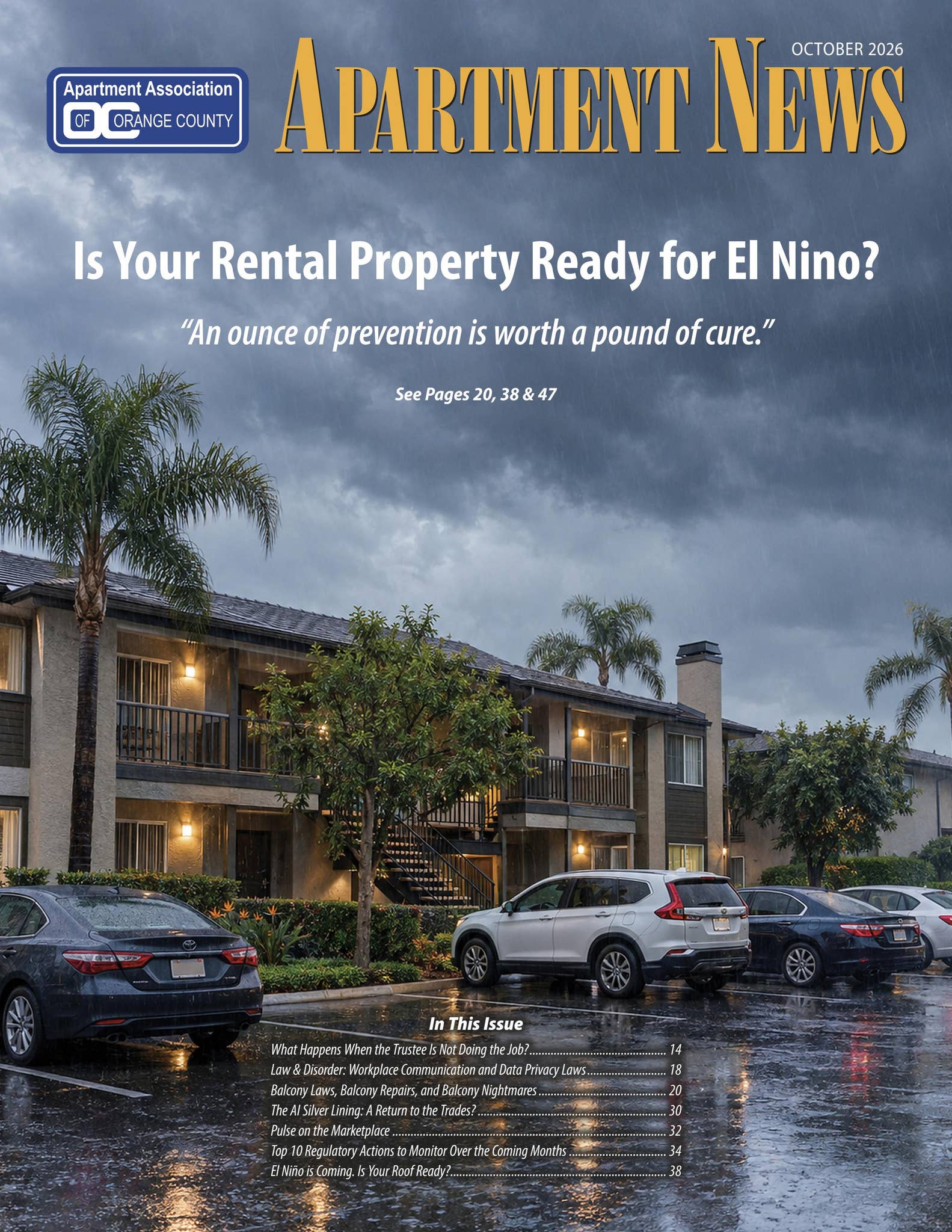 October 2026 Apartment News Magazine by Apartment Association of Orange ...